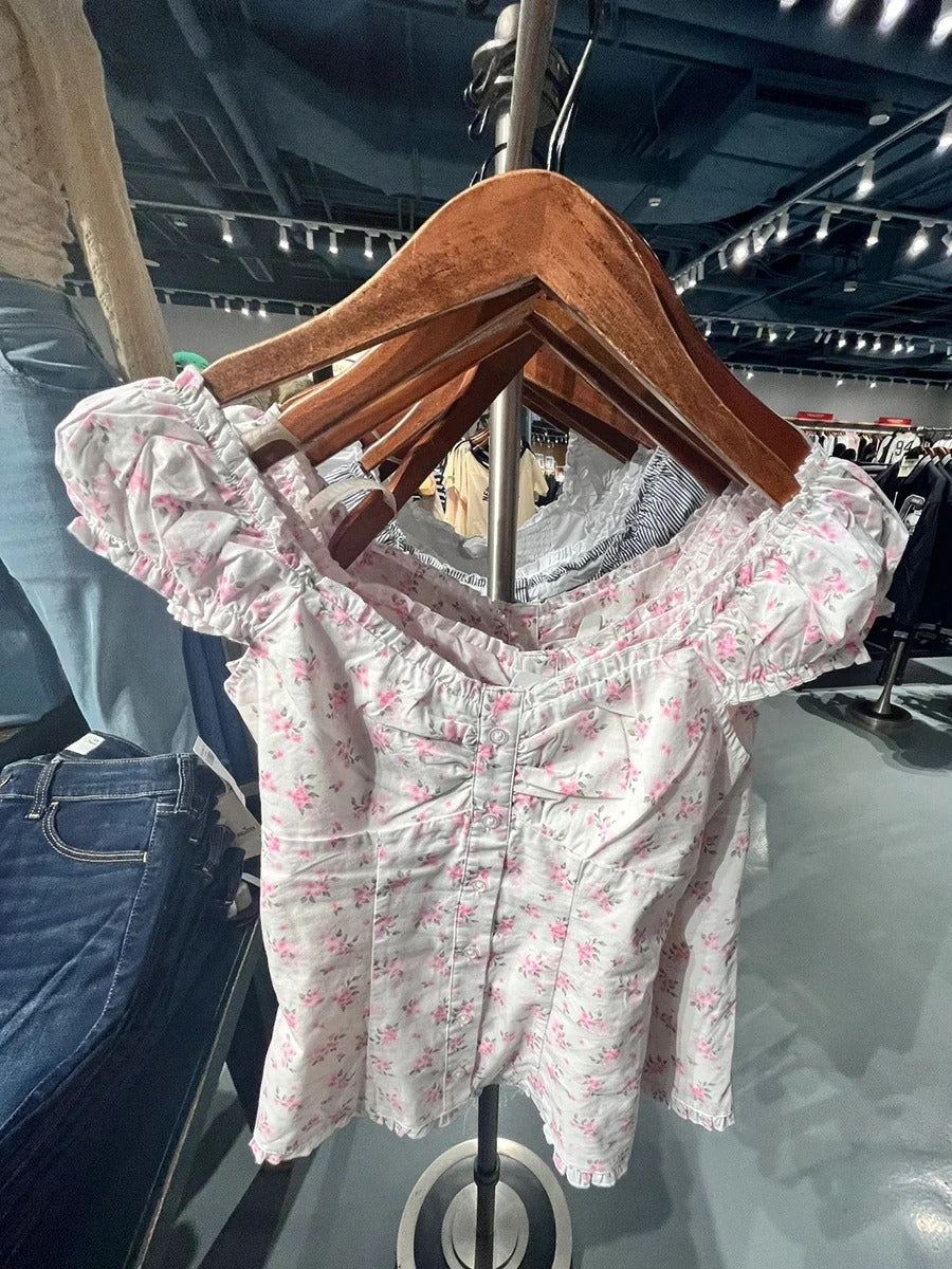 Rosalie Rosebud Button Blouse – Pyd Shop